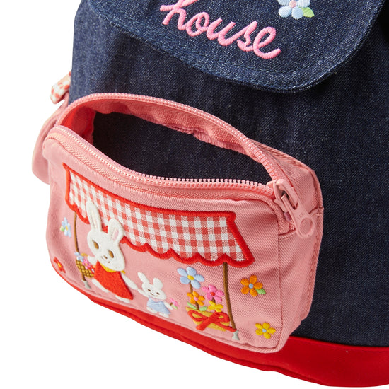 Usako’s Floral Denim Backpack – MIKI HOUSE USA